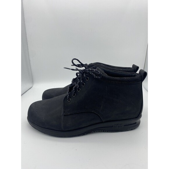 SAS | Shoes | Sas Boots Womens 95 Black Gretchen Moondust Leather Lace ...